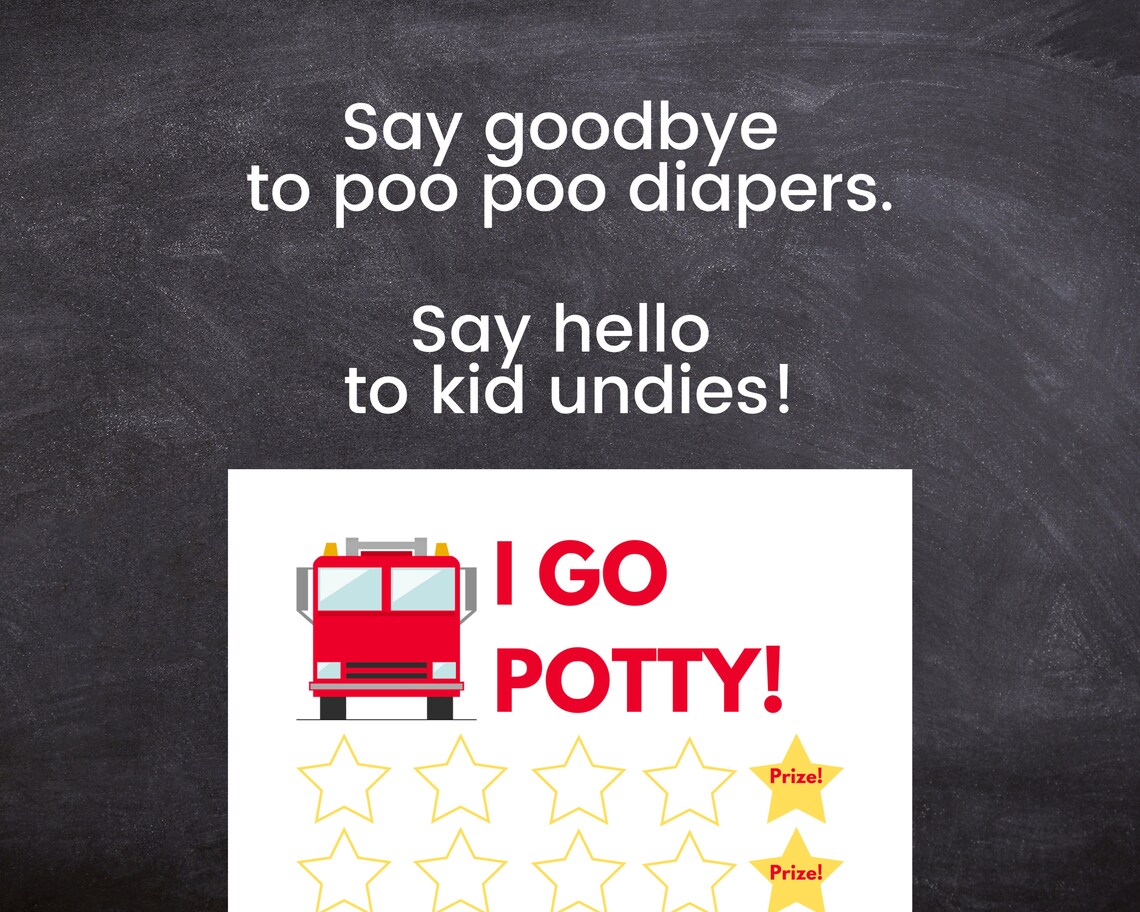 Potty Training Chart | Potty Sticker Chart | Potty Training Printable ...