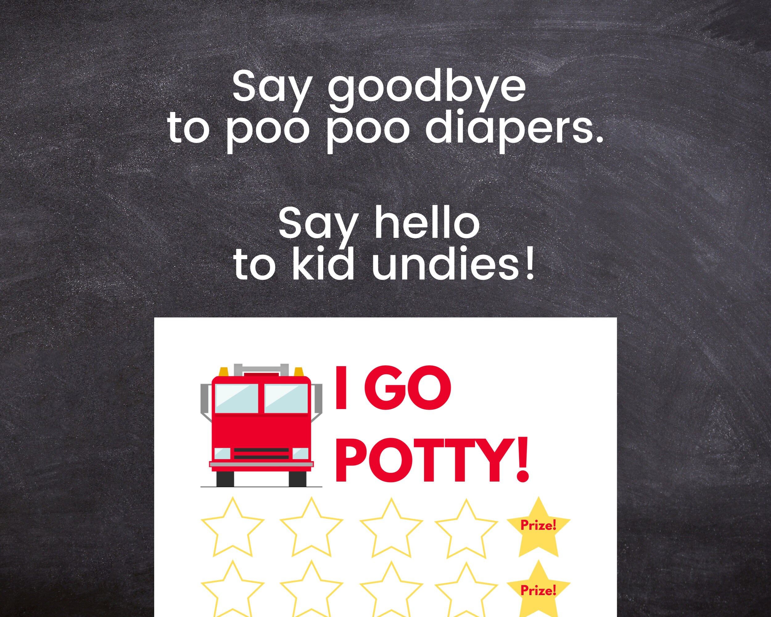 Potty Training Chart | Potty Sticker Chart | Potty Training Printable ...