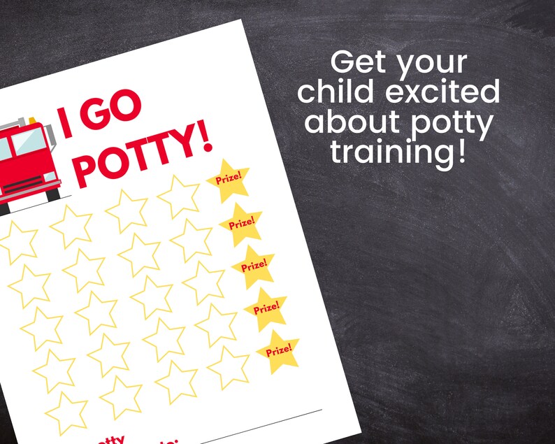 Potty Training Chart | Potty Sticker Chart | Potty Training Printable ...