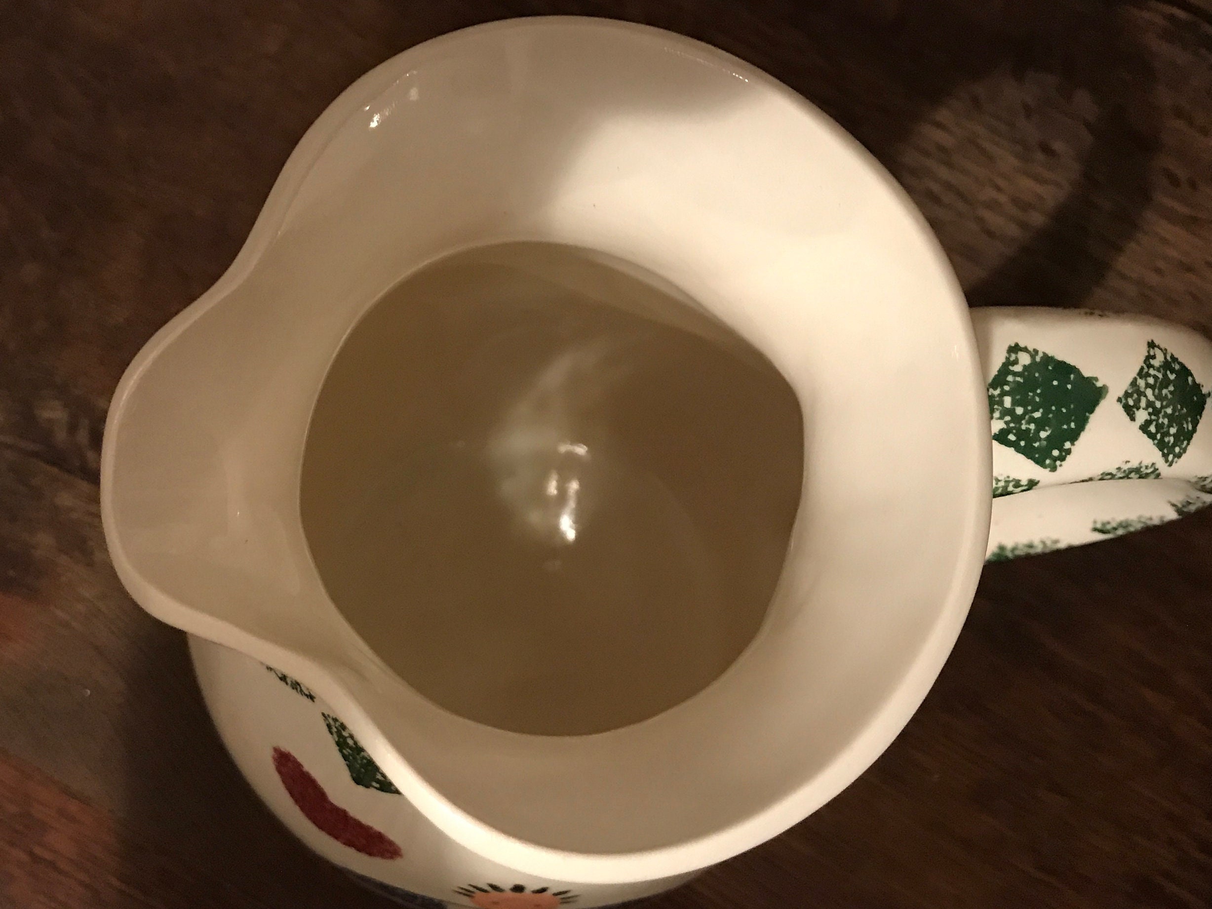 Vintage Spatterware Spongeware Pitcher - Etsy