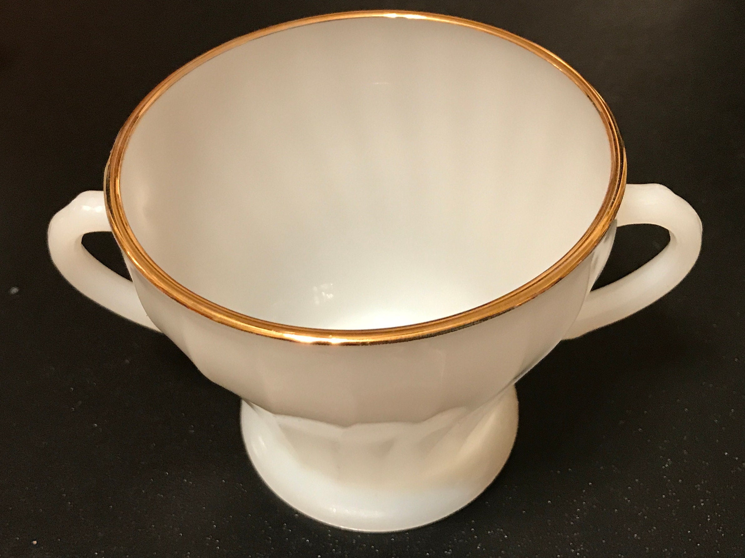 Vintage Anchor Hocking Fire King Shell Pattern Sugar & Cream - Etsy