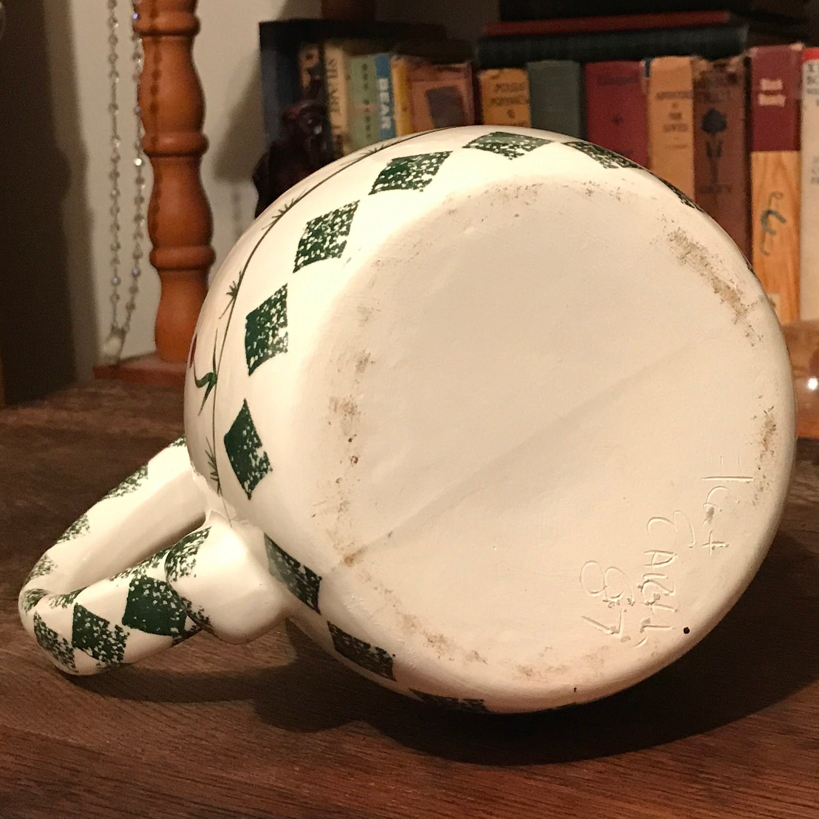 Vintage Spatterware Spongeware Pitcher - Etsy