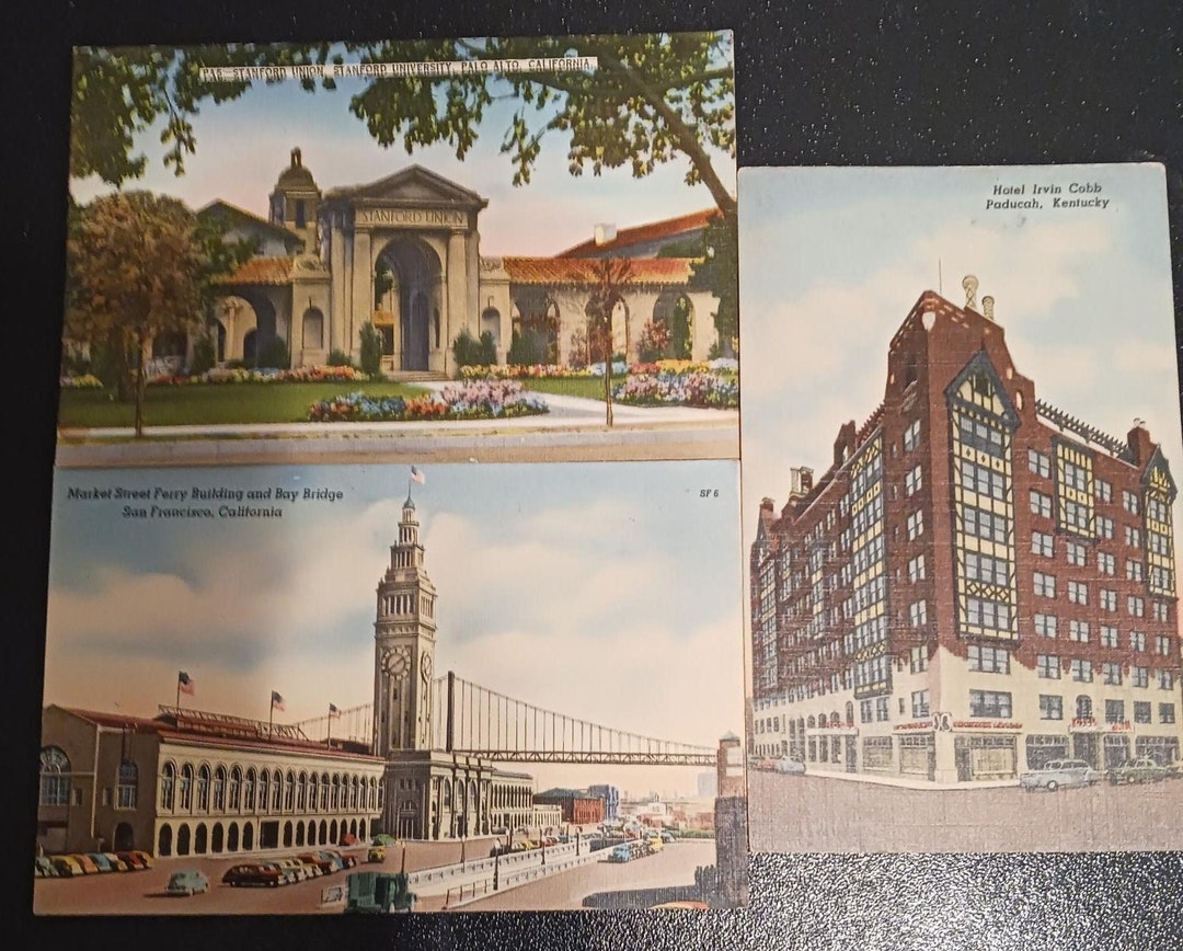 Postcards Vintage Linen Posted and Unposted Cities & Towns ...