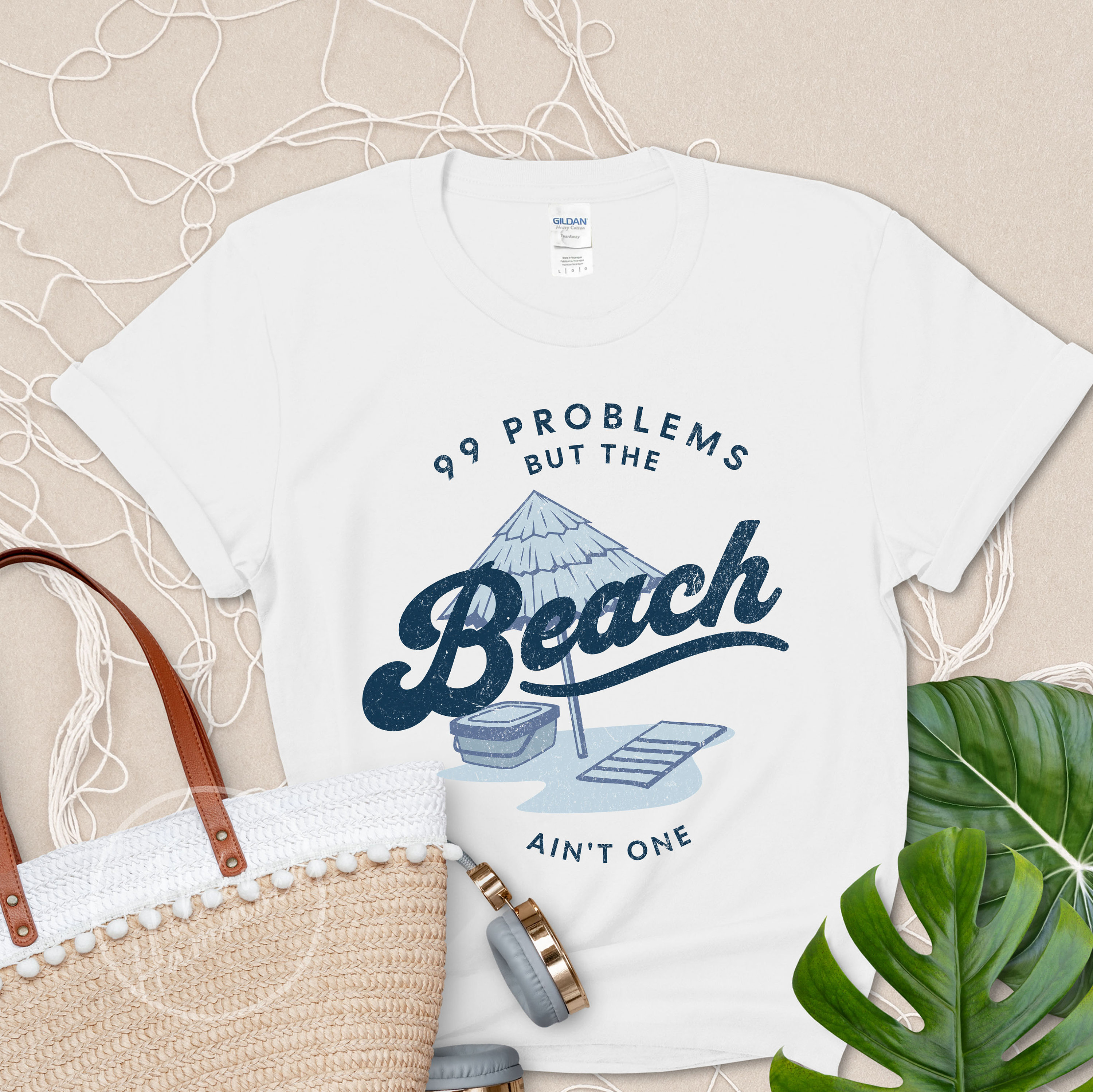 99 Problems Funny Beach Shirt, Vacation Beach T-shirt Gift for Friend ...