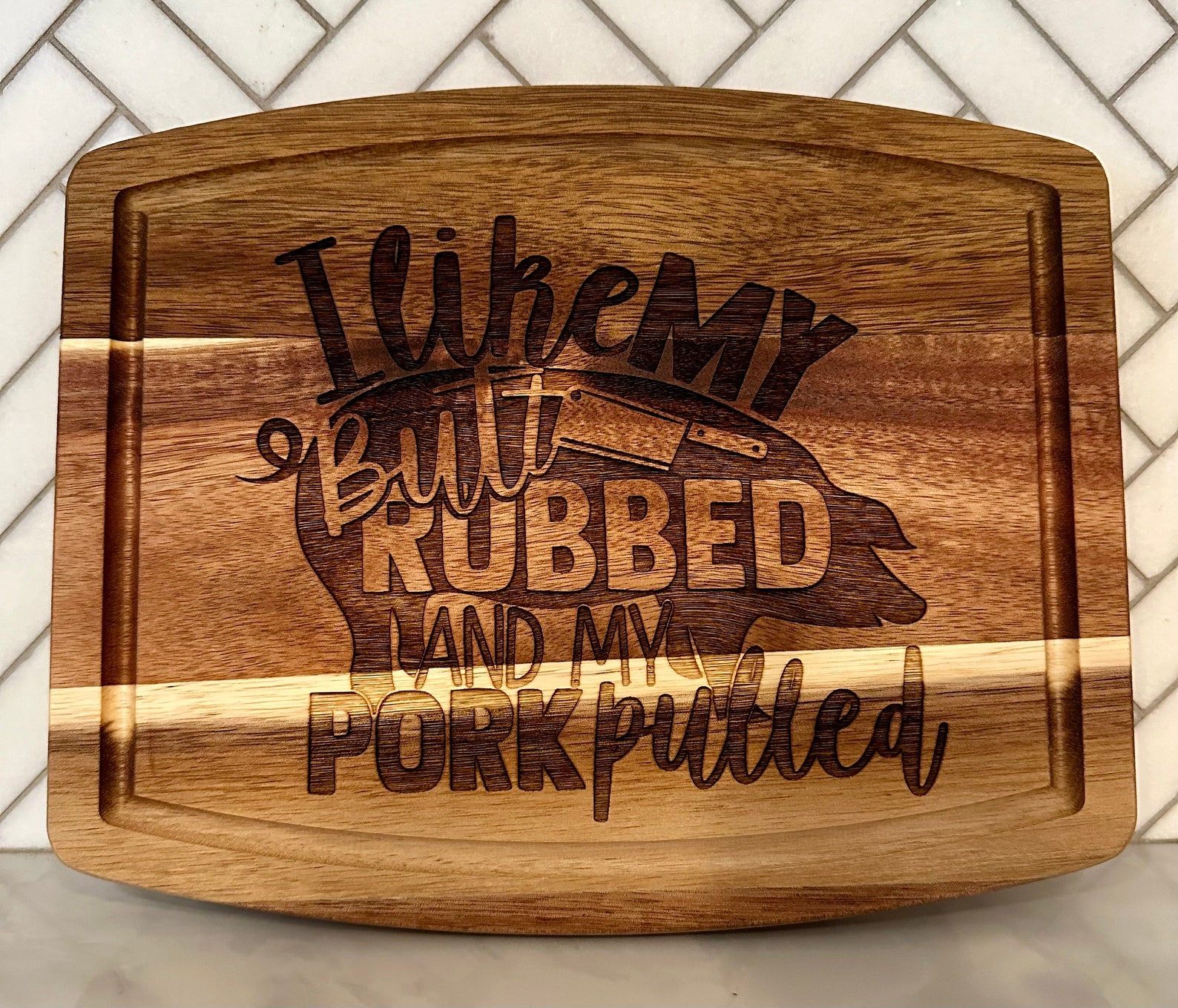 Custom Cutting Board/gift for Him/fathers Day/ Bbq/pulled Pork Funny ...
