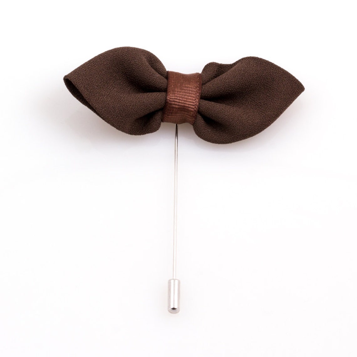 Brown Bow Tie Lapel Pin - Etsy
