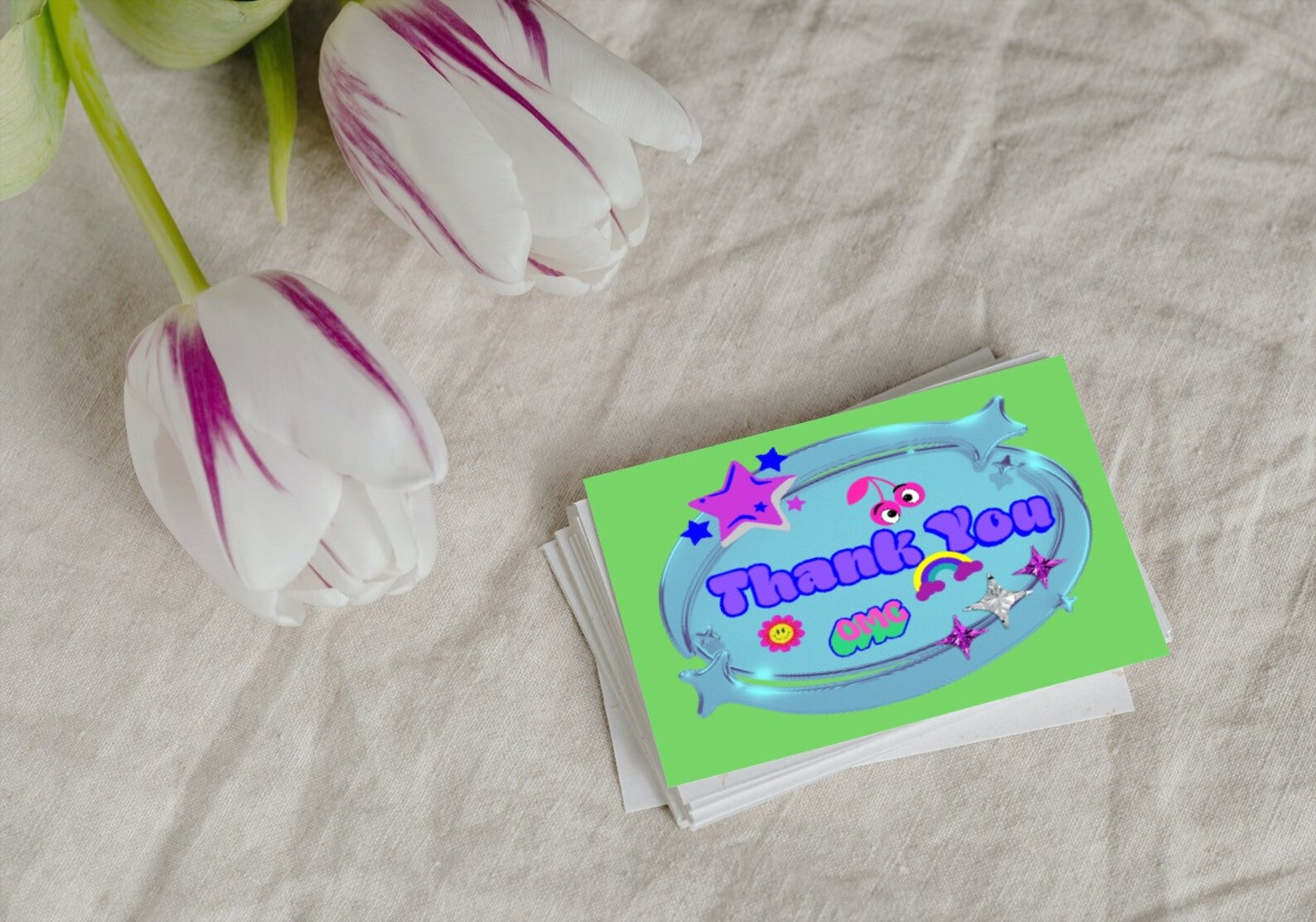 Editable Y2K Canva Template, Printable Package Insert, Small Business ...