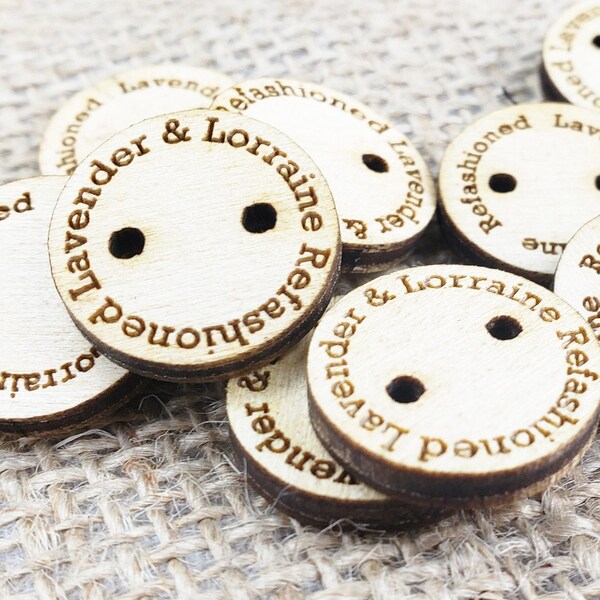 Engraved Wood Button - Etsy