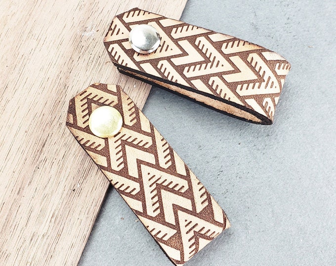 Leather Drawer Handles Engraved Leather Cabinet Handles - Etsy