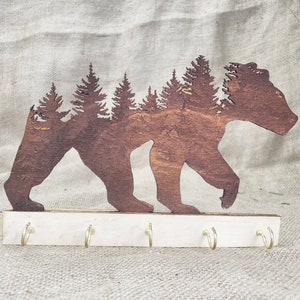 Nature Key Hook, Wall Key Organizer, Adventure Sign, Key Hanger, Key ...