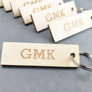 Custom Key Label Personalized Key Tag Wood Keychain Key Fob Label ID ...