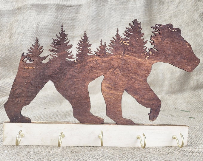Tree Cut Out Wood Charm Jewelry Making Pine Trees West Coast - Etsy