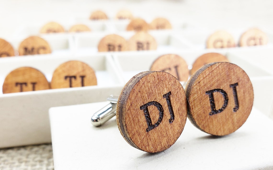 Unique Gifts for Men Engraved Cufflinks Monogram Cufflinks | Etsy