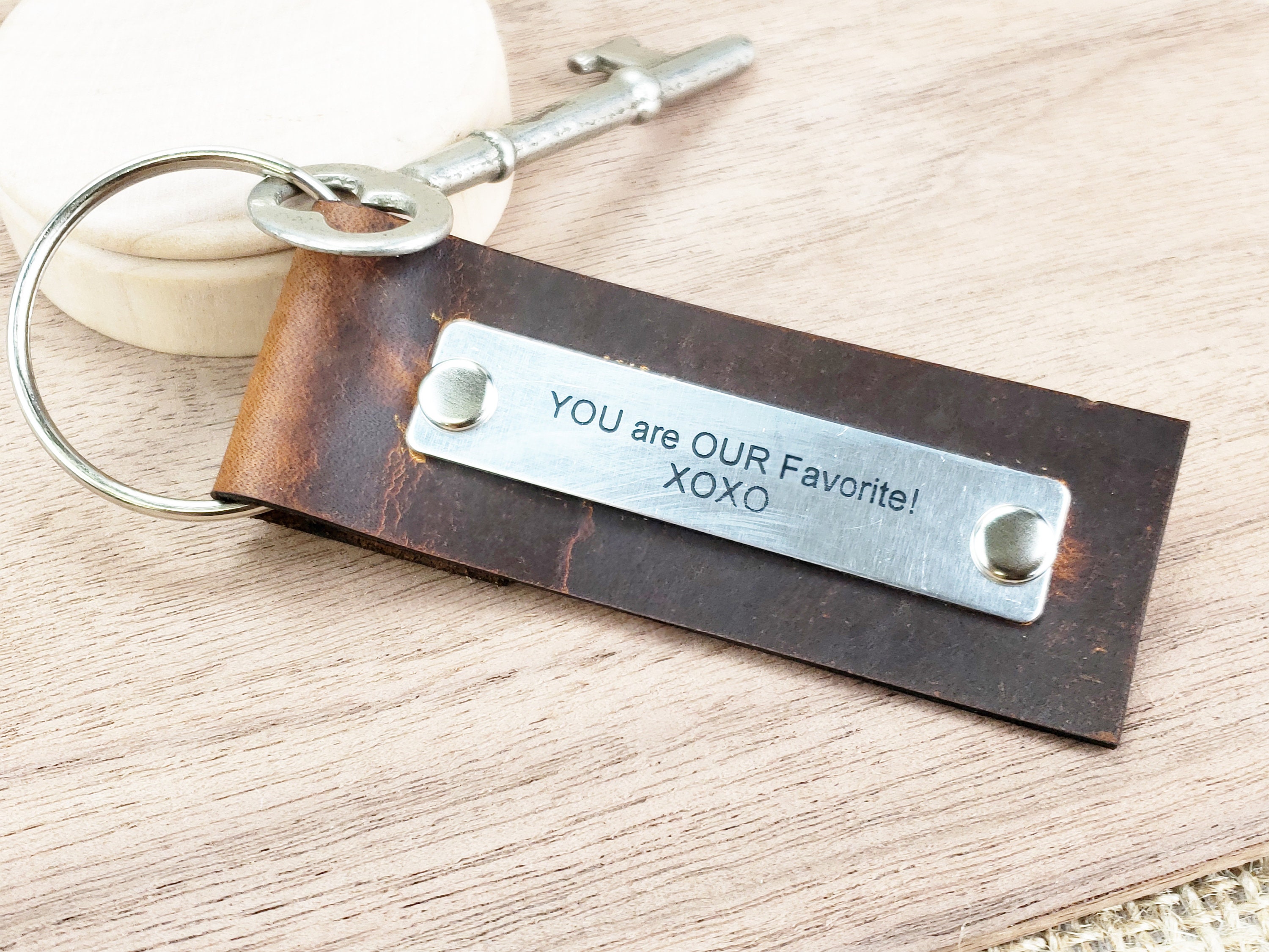 Personalized Keychain for Men Engraved Metal Key Fob Gift for | Etsy