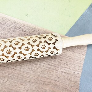 Dog Lover Gifts for Bakers Embossed Rolling Pins Dog Bone - Etsy