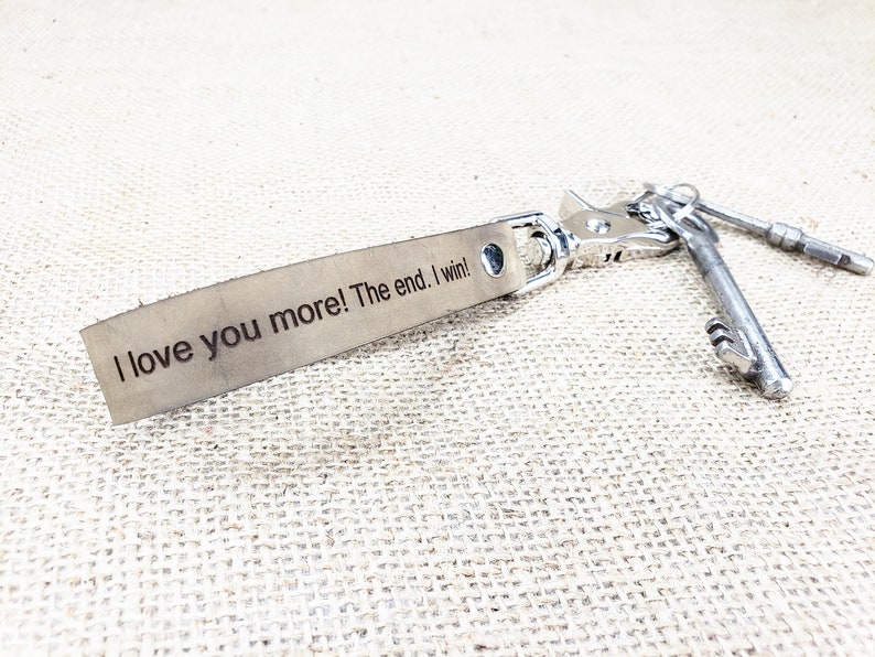 Custom Leather Keychain Personalized Leather Engraved Key - Etsy