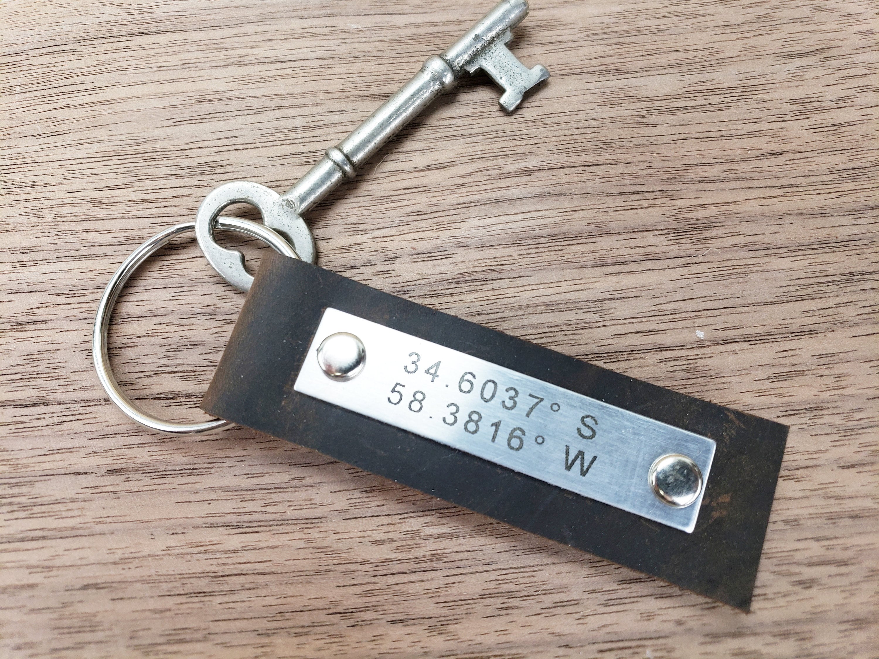 Personalized Keychain for Men Engraved Metal Key Fob Gift for | Etsy