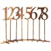 Wedding Table Numbers - Wood Rustic Vintage Wedding Decor Table Signs ...
