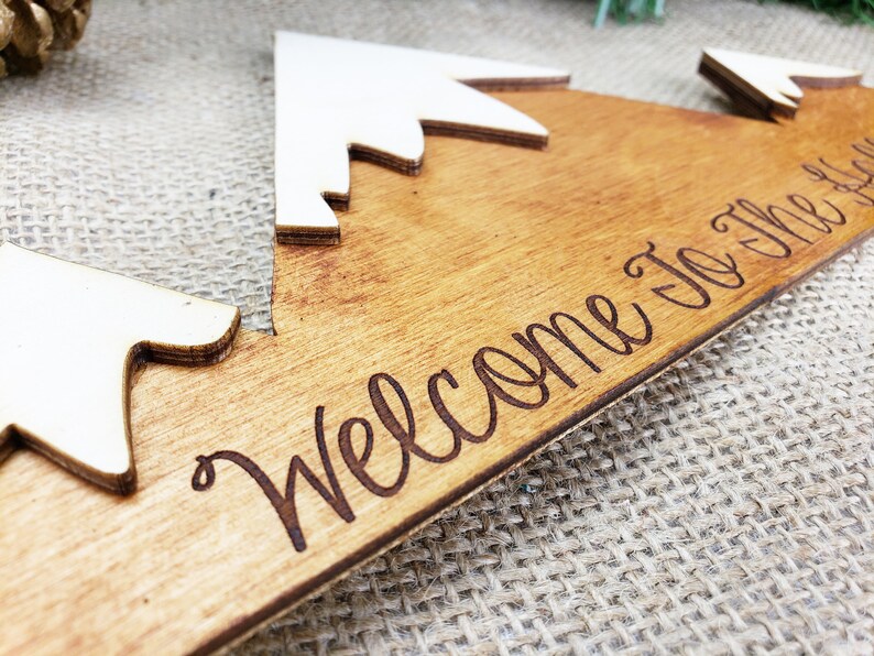 Mountain Wall Sign Nature Nursery Wall Art Mountain Sign Pacific ...