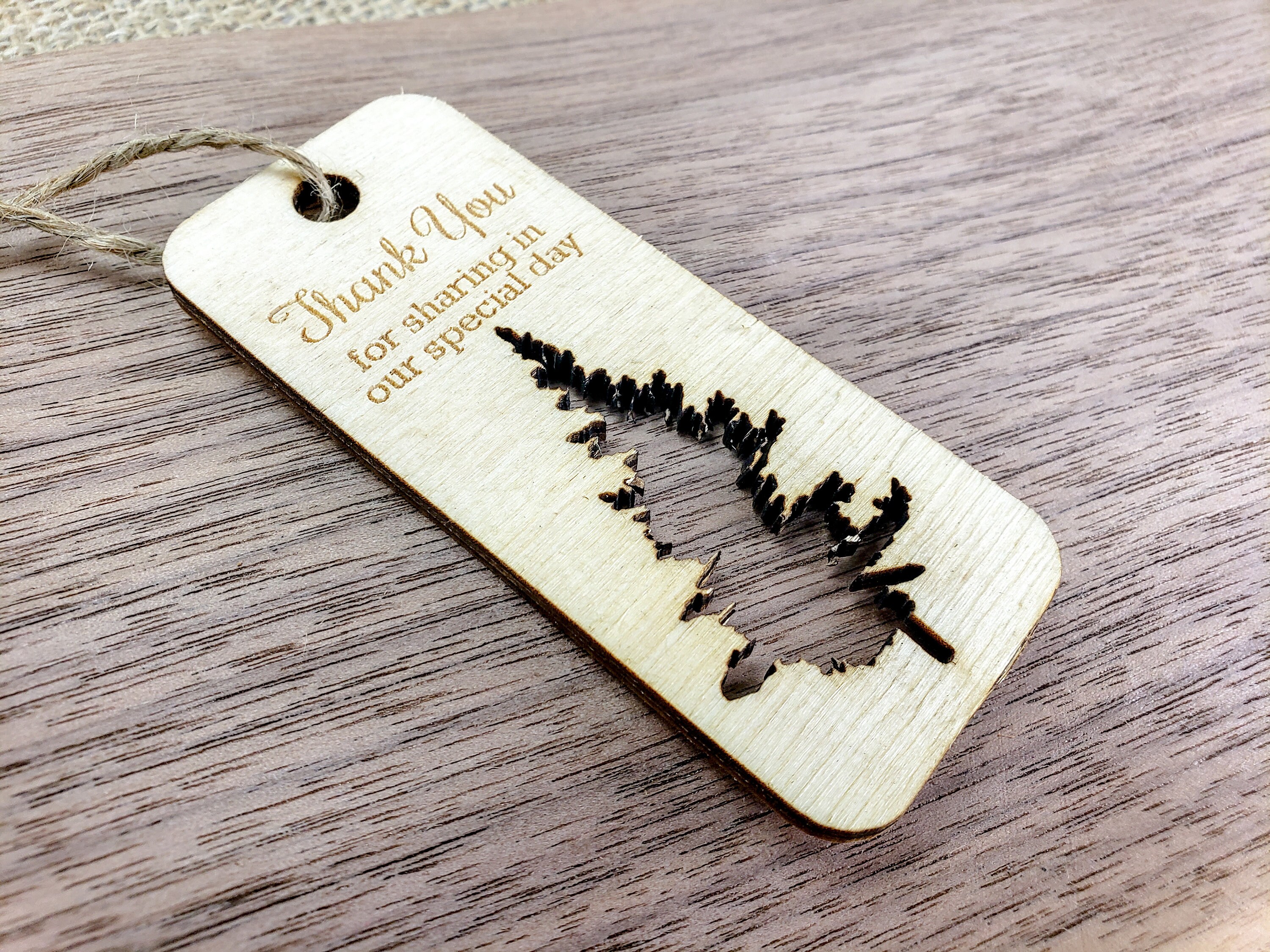 Wedding Favors Wood Keychains Wood Gift Tags Custom Engraved | Etsy