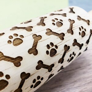Dog Lover Gifts for Bakers Embossed Rolling Pins Dog Bone - Etsy