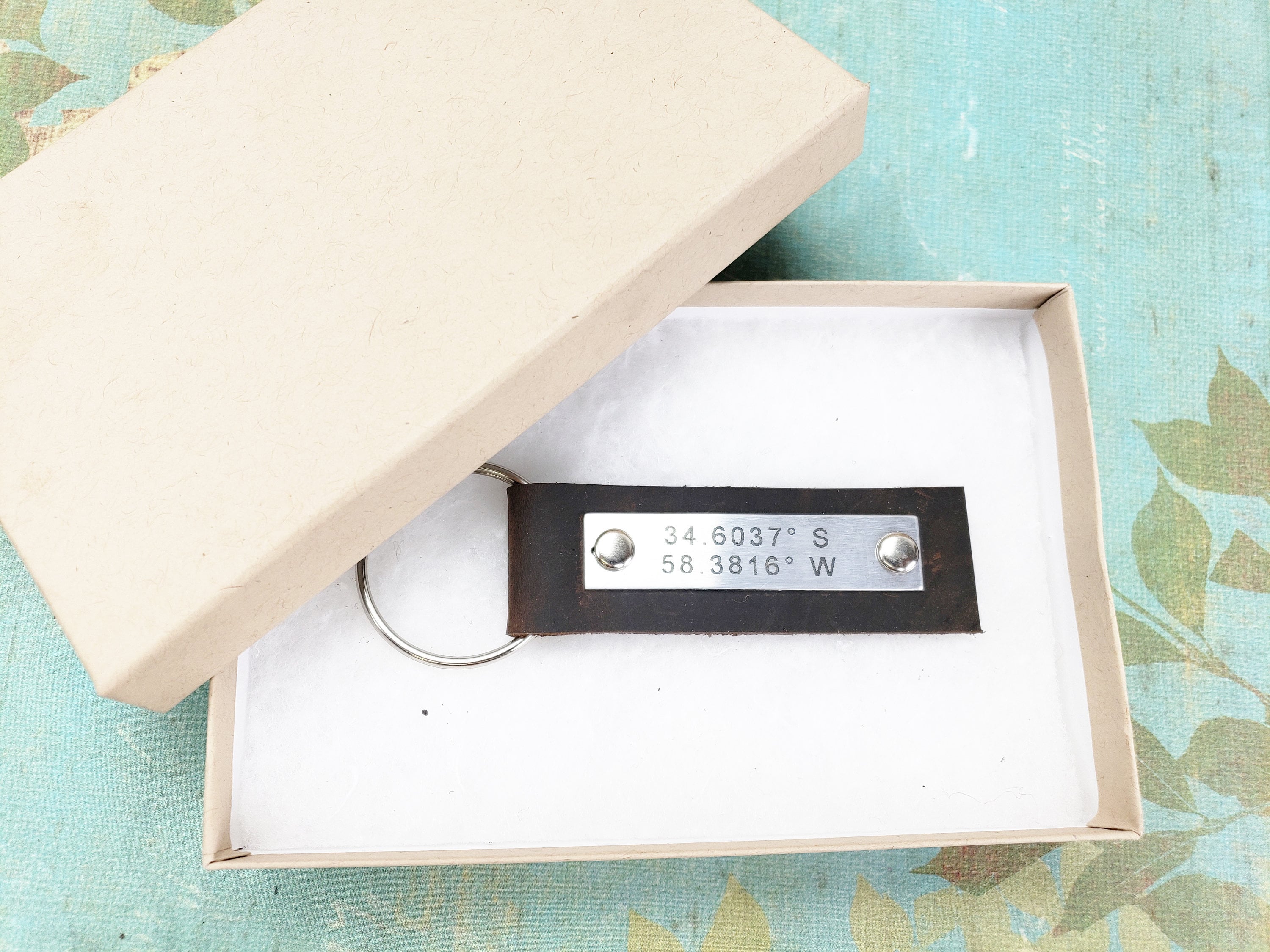 Personalized Keychain for Men Engraved Metal Key Fob Gift for | Etsy