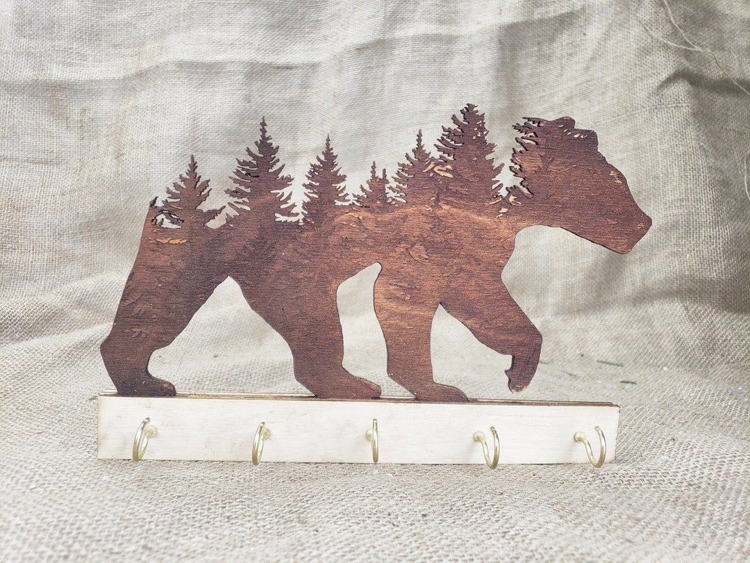 Nature Key Hook, Wall Key Organizer, Adventure Sign, Key Hanger, Key ...