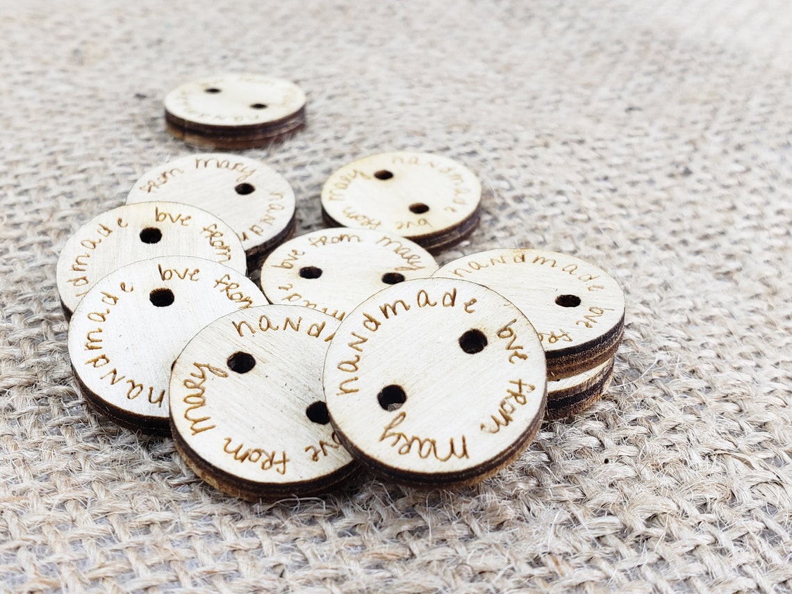 Personalized Wooden Buttons Custom Wood Buttons Wood Knitting | Etsy