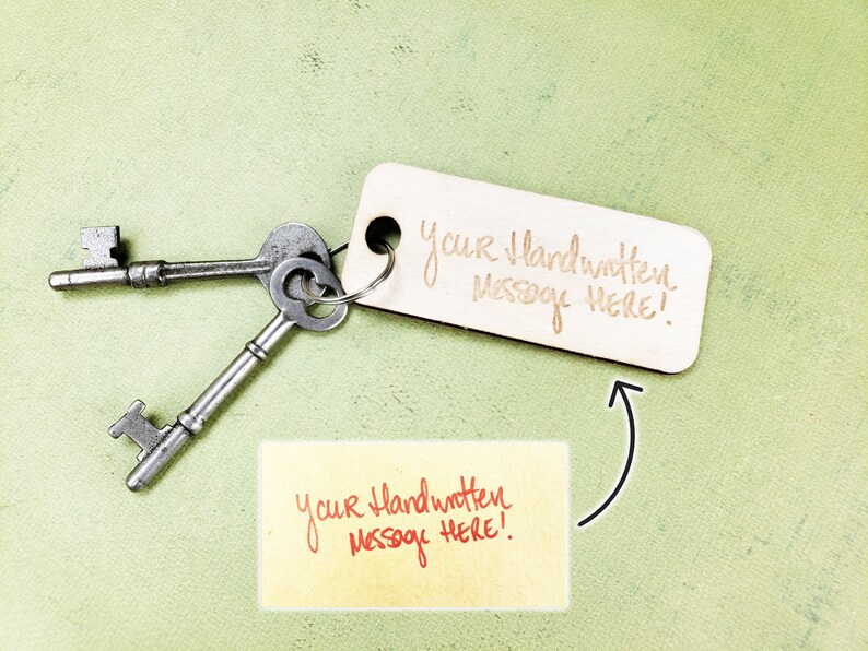 Personalised Handwriting Key Chain Engraved Custom Handwritten - Etsy