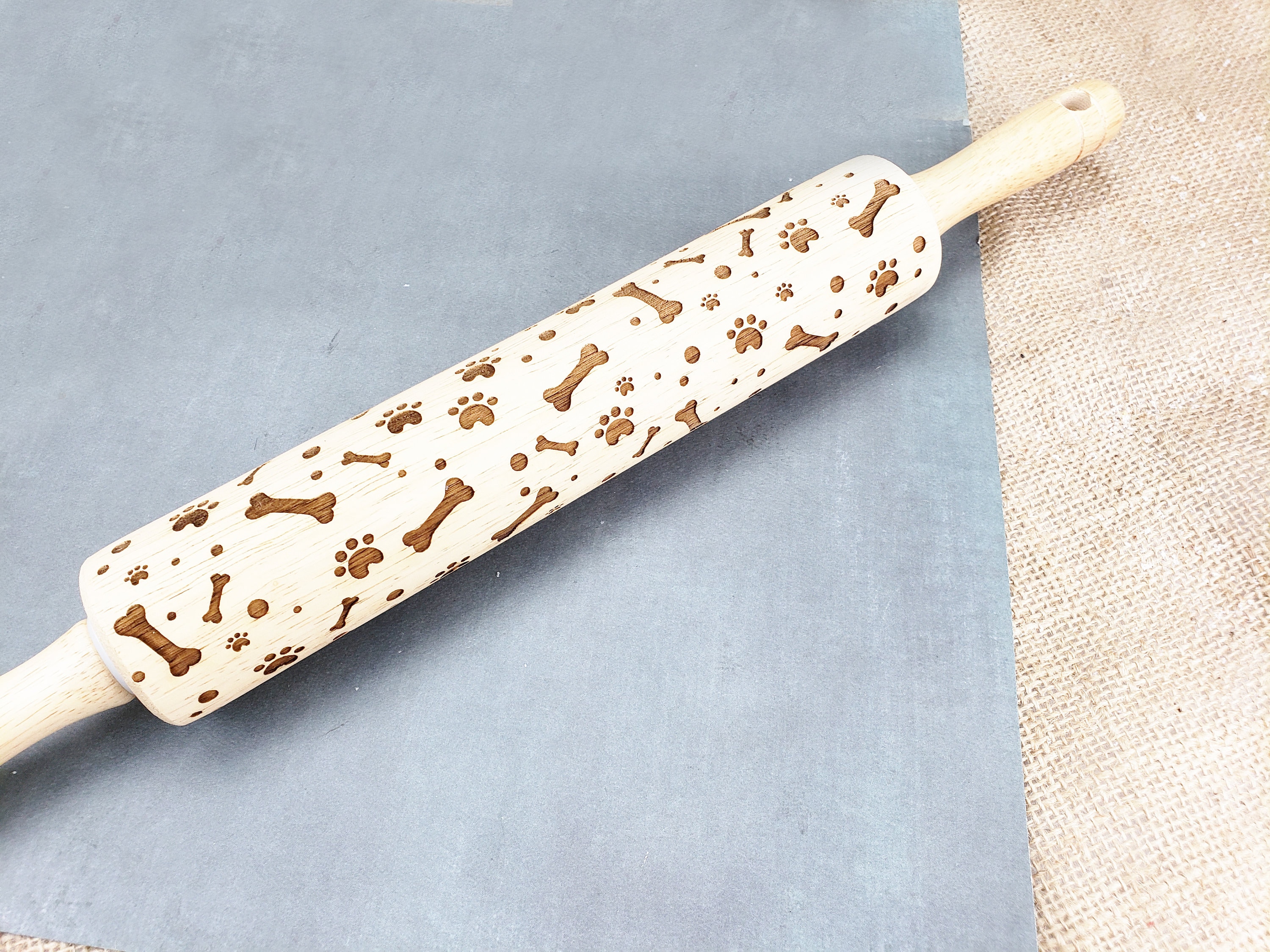 Embossed Rolling Pin for Homemade Dog Treats Dog Mom Gift | Etsy