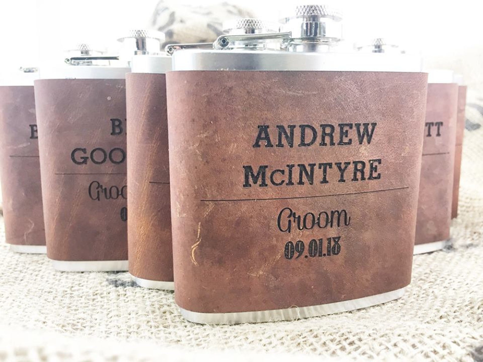 Personalized Flask Mens Gift Flask Groomsmen Gift for Men Groomsmen ...