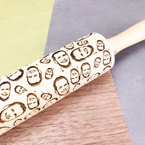 Custom Embossed Rolling Pin Personalized Engraved Photo - Etsy