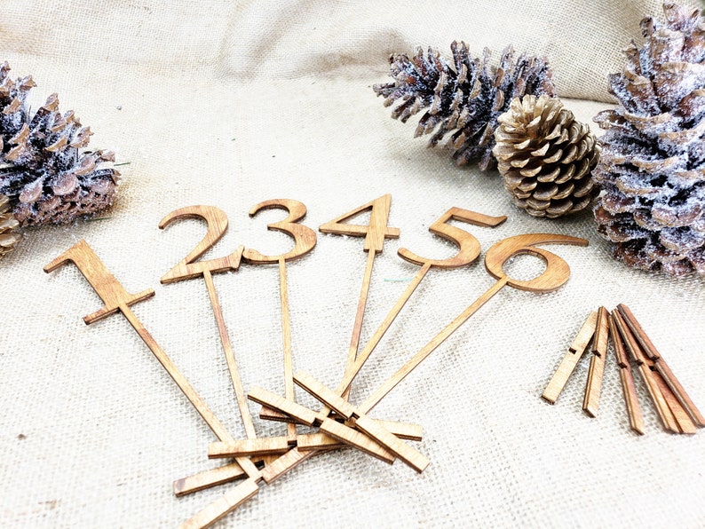 Wedding Table Numbers Wood Rustic Vintage Wedding Decor | Etsy