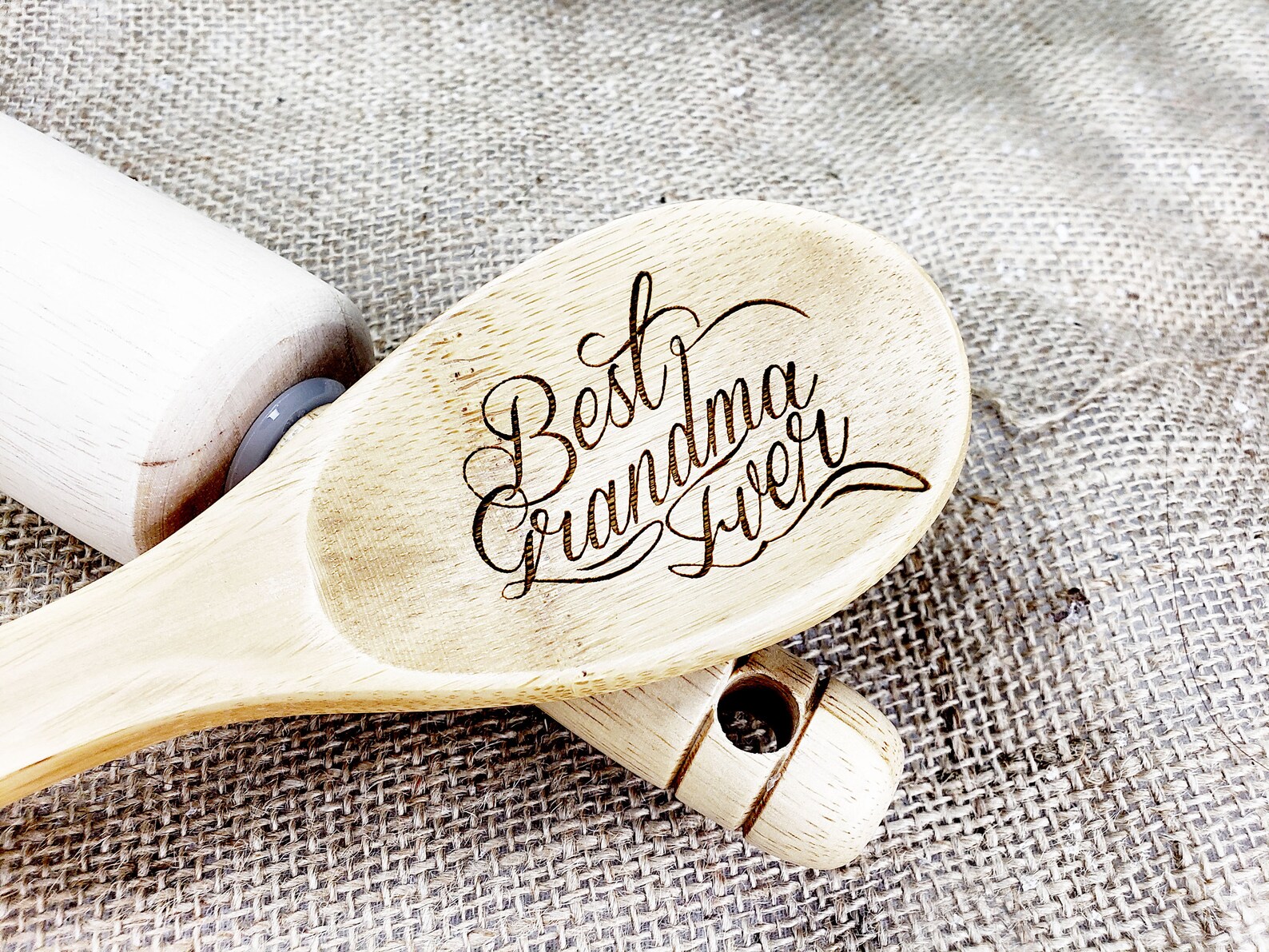 Personalized Spoon Engraved Wood Spoon Kitchen Made With Love Gift for ...