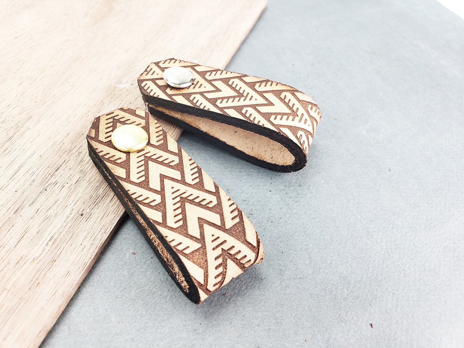 Leather Drawer Handles Engraved Leather Cabinet Handles Cupboard ...