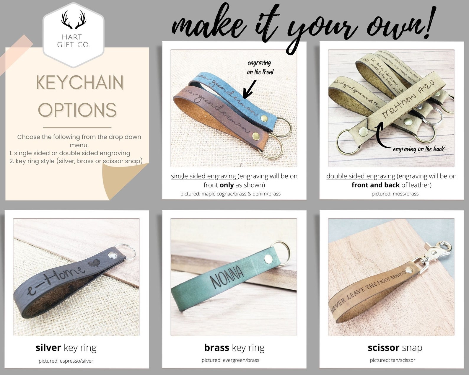 Custom Leather Keychain Personalized Leather Engraved Key - Etsy