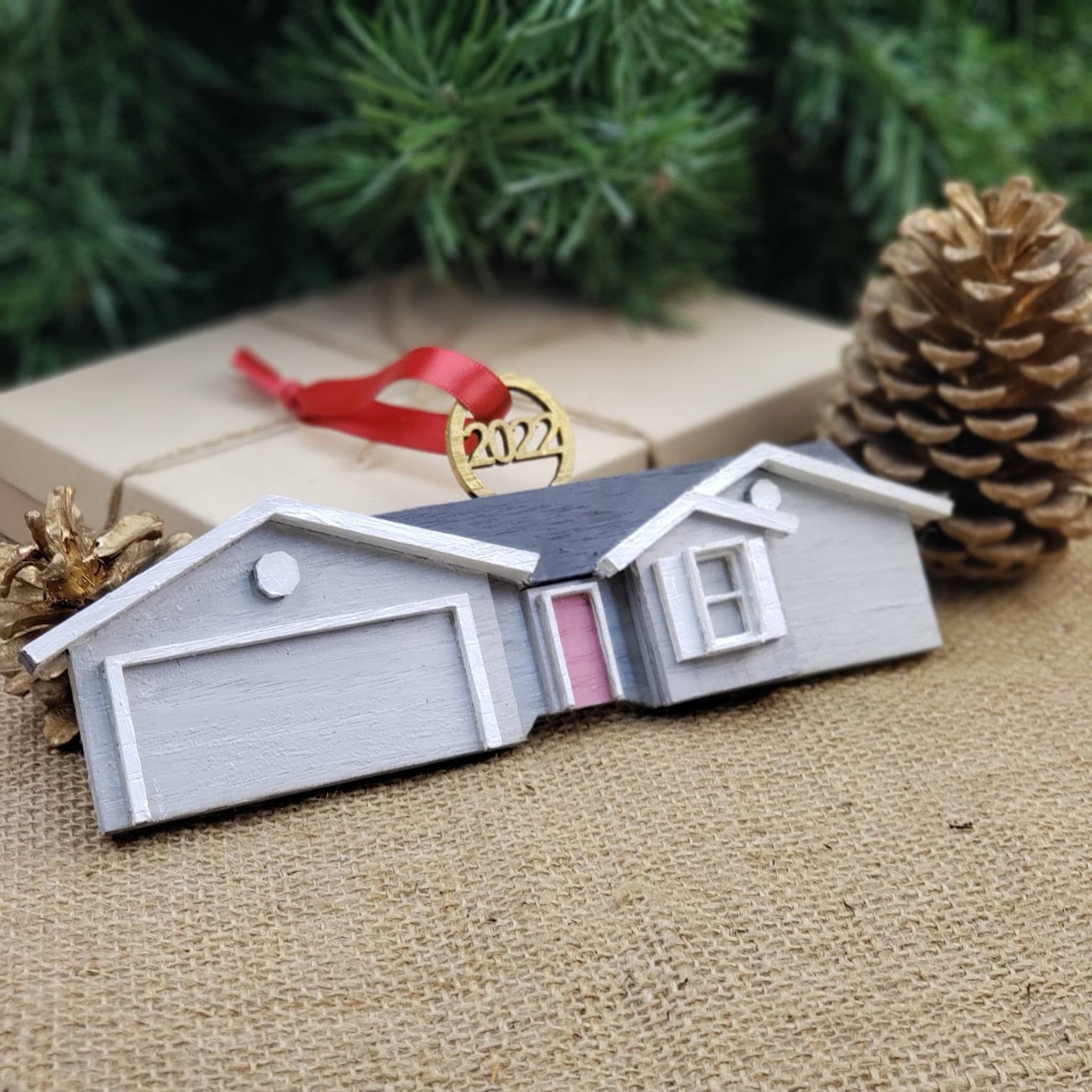 Custom Our First House Ornament, First House Replica, Custom House ...