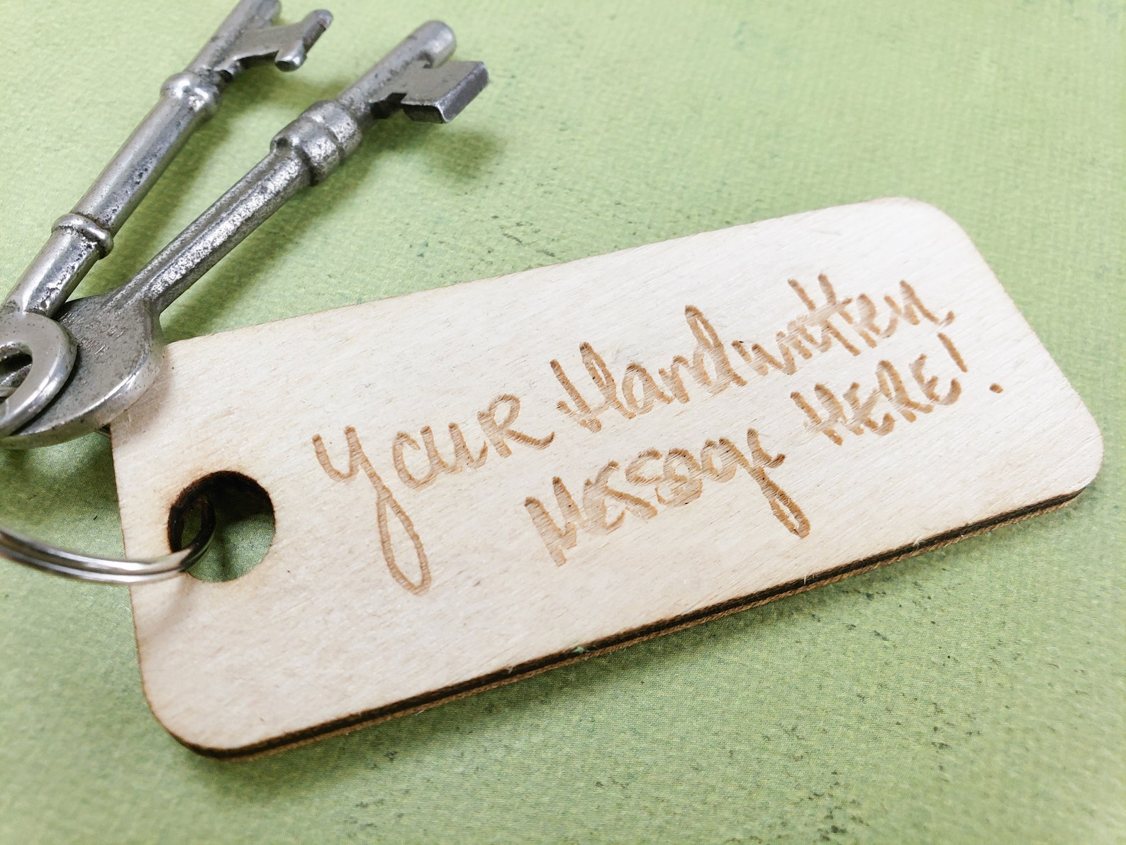 Personalised Handwriting Key Chain Engraved Custom Handwritten Gift ...