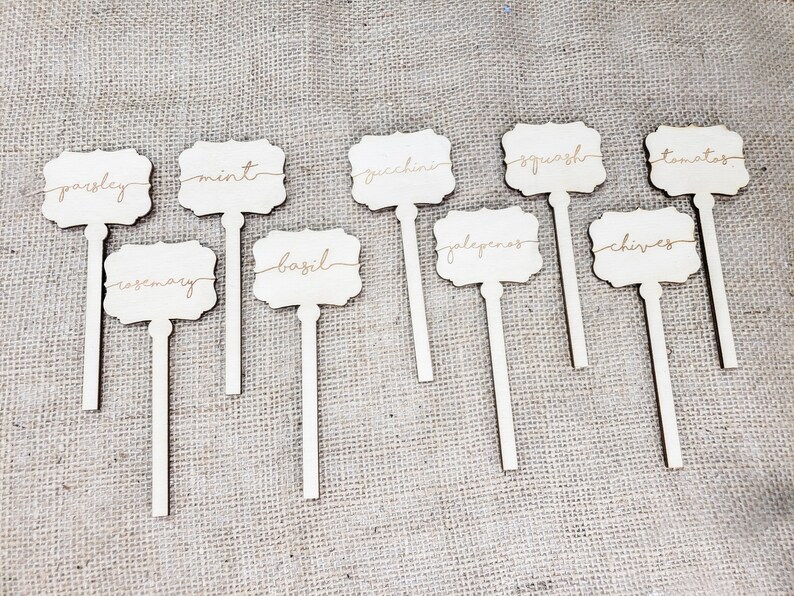 Herb Garden Markers Plant Name Tags Gifts for Gardeners - Etsy