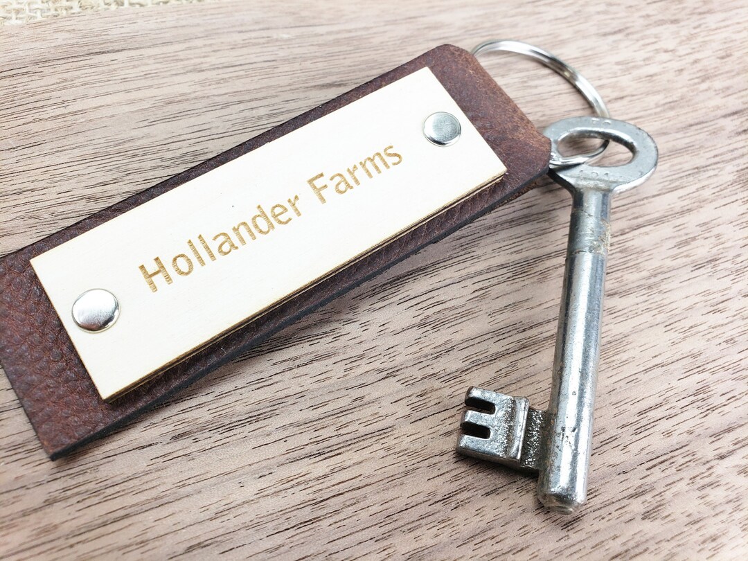 Personalized Keychain Custom Engraved Key Fob Cabin Key Hotel Key Chain ...