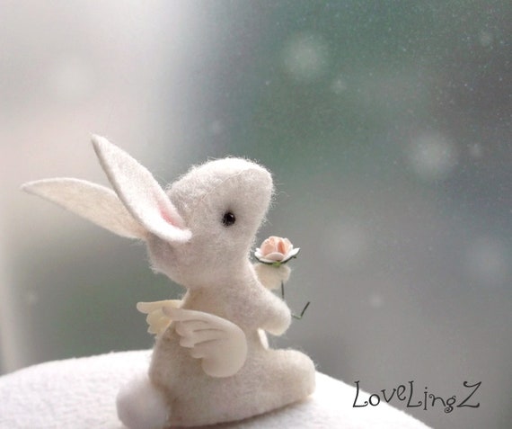 Angel Bunny Peace Fairy Rabbit Memorial Get Well Comfort - Etsy