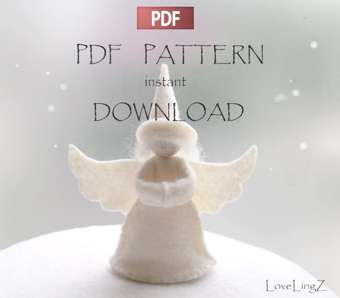 Pattern and Tutorial PDF, Lovelingz Angel, Sewing Pattern, Instant ...
