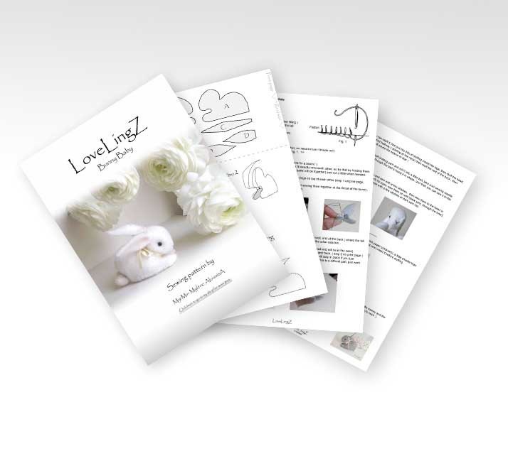 Bunny Pattern and Easy Tutorial Lovelingz Cute Rabbit Instant - Etsy
