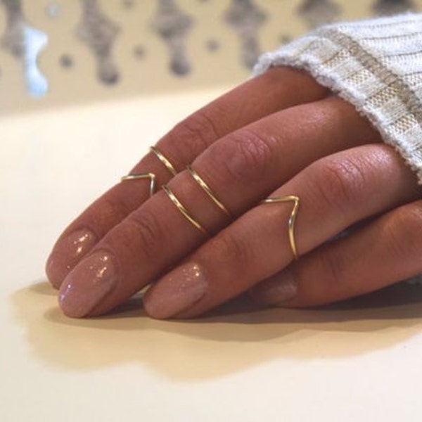 Mid Knuckle Ring - Etsy