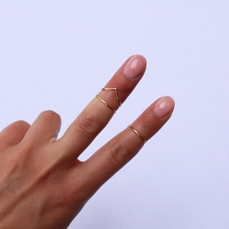 Midi Rings Boho Chic Jewelry Knuckle Ring Set Stacking | Etsy