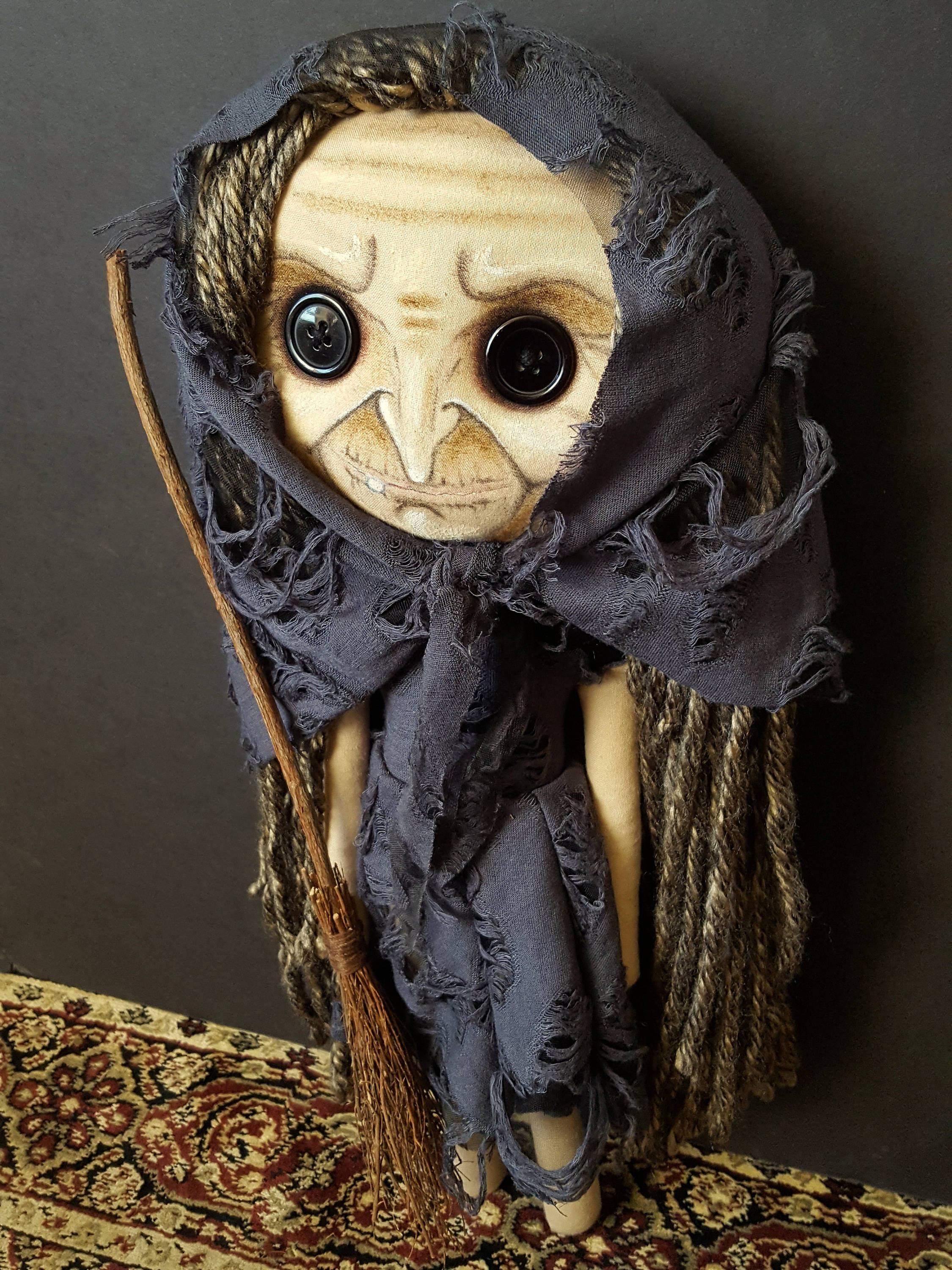 17.5 Handmade Witch Doll | Etsy