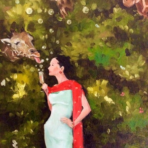 Topiary Girl Fine Art Print - Etsy Canada