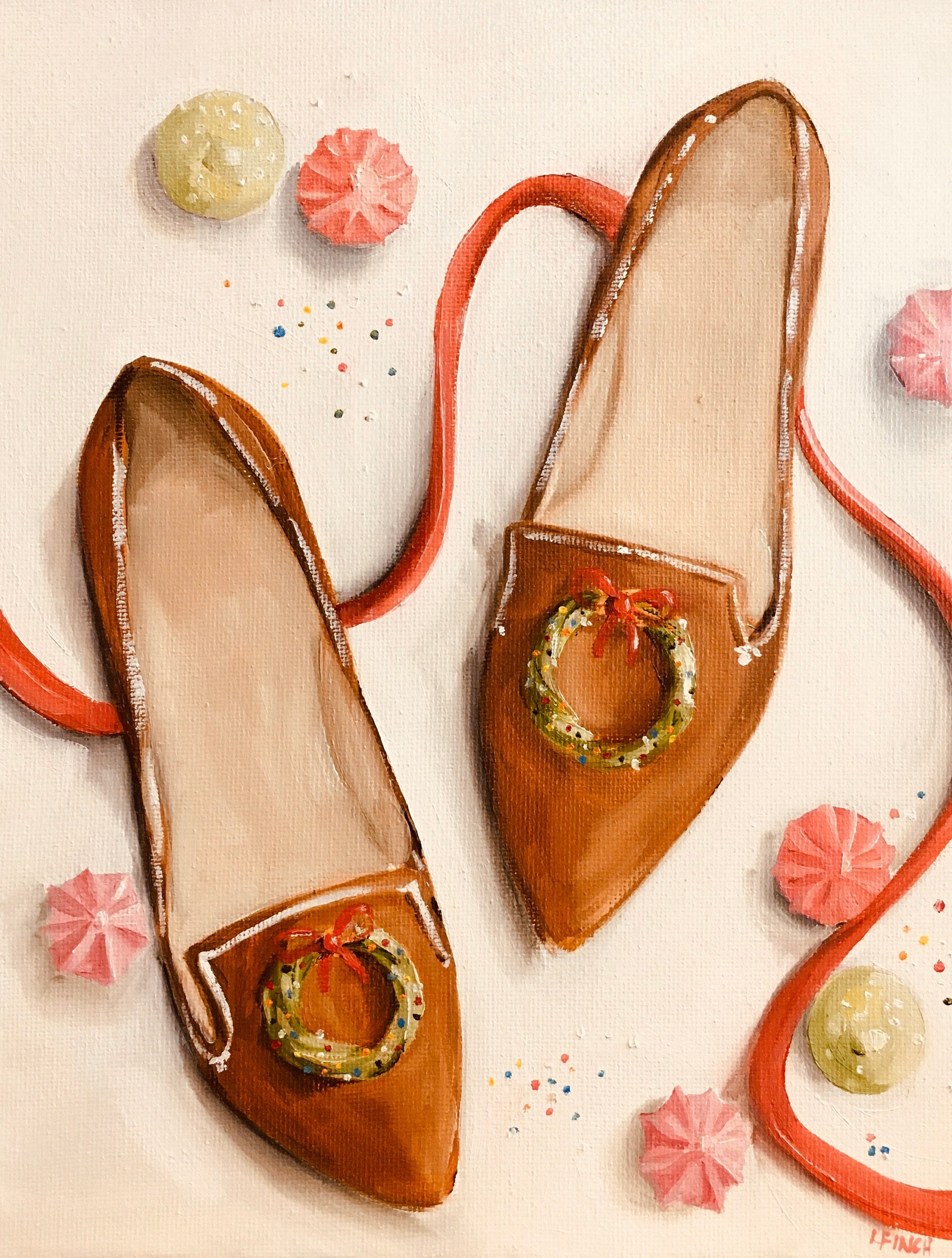 Gingerbread Shoes - Fine Art Print