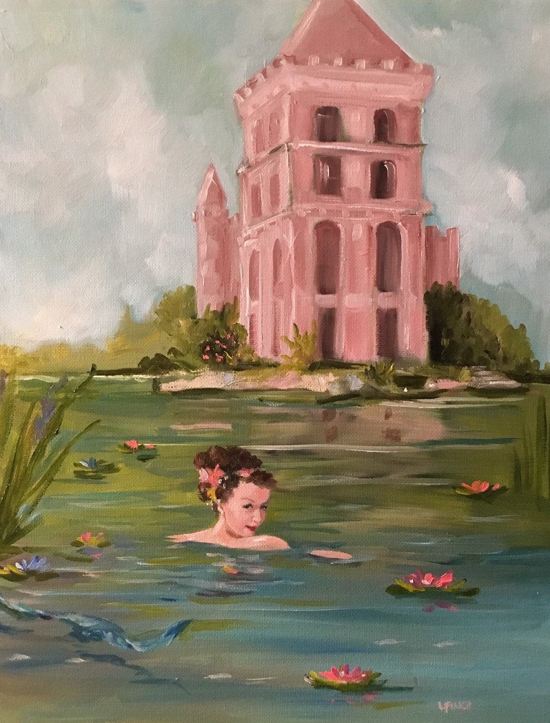The Pink Sand Castle Fine Art Print - Etsy