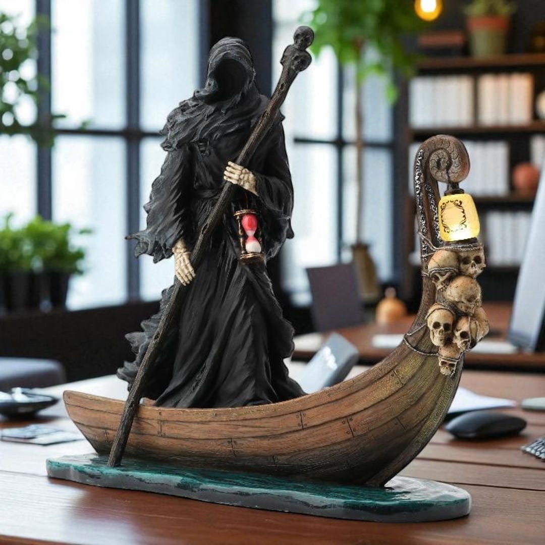Charon Ferryman Statue, Greek Mythology Decor (10.6x4.5x9.8 In) - Etsy
